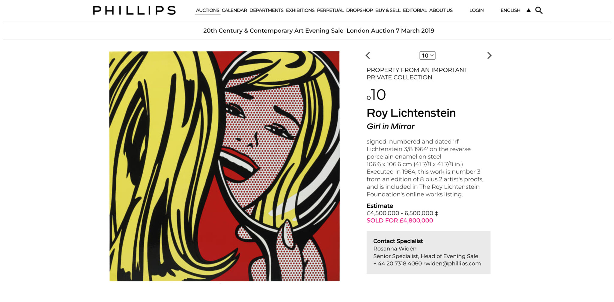 The Six Most Sought After Roy Lichtenstein Prints - Mark Littler