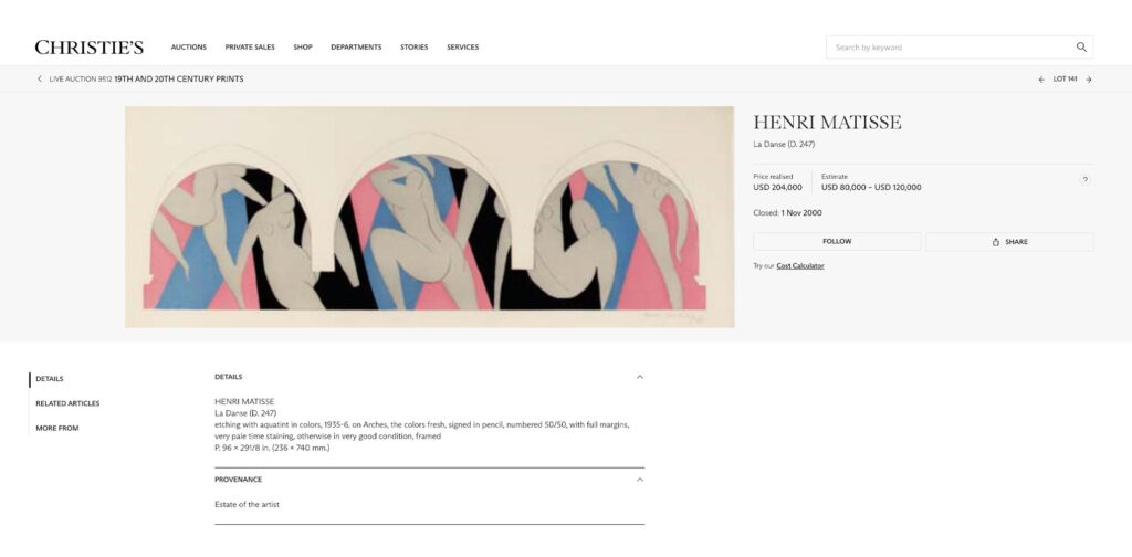 The Five Most Sought After Henri Matisse Prints - Mark Littler